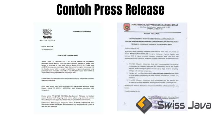 2 Contoh Press Release yang Baik dan Benar