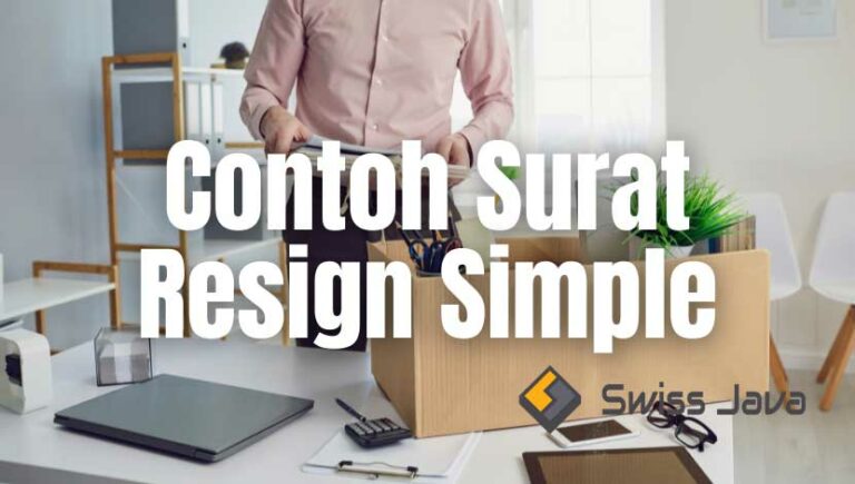 Contoh Surat Resign Simple