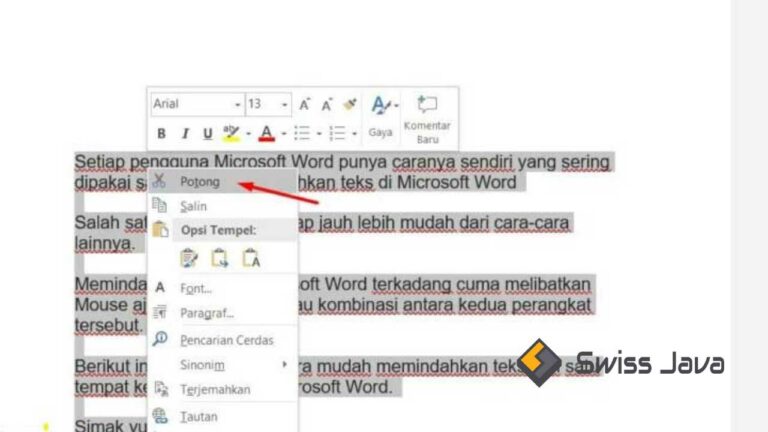 Cara Memindahkan Teks Microsoft Word dengan Mudah