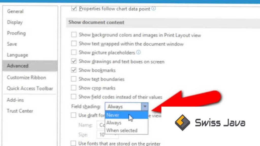 Cara Menghilangkan Field Shading Microsoft Word